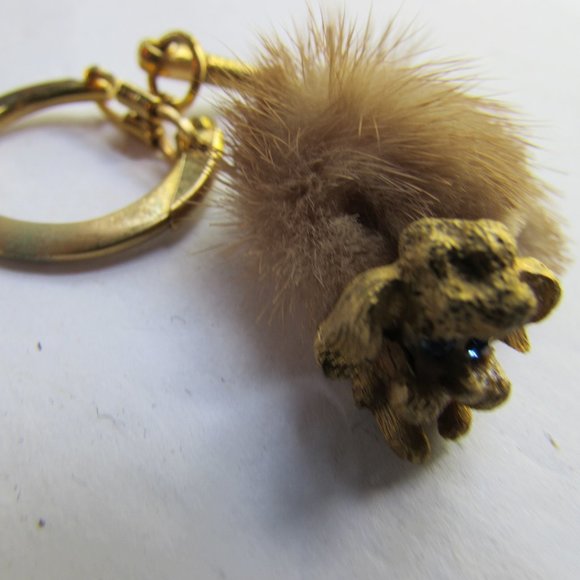 Jewelry | Vintage Mink Puppy Key Ring | Poshmark